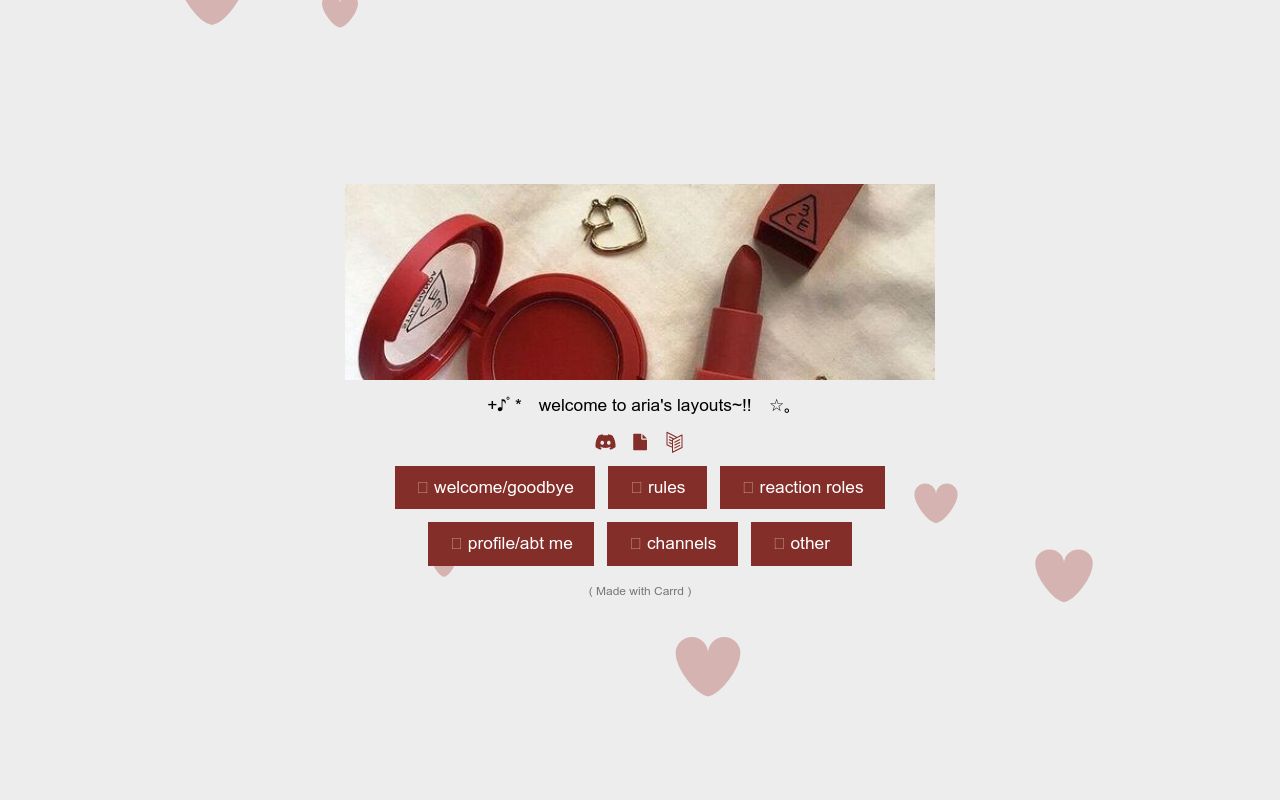 ﾟ* aria's layouts ☆｡